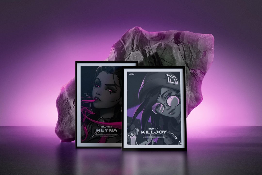 Set of 2 Valorant Bundle Valorant Agents Poster Bundle Pack Set of 2 ...