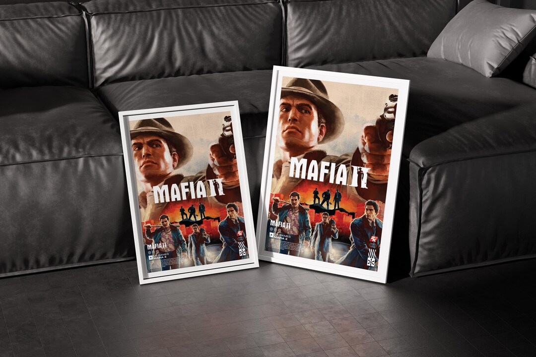 Mafia 2 Poster Mafia 2 Video Game Art Print Mafia 2 Game Wall Art Decor ...