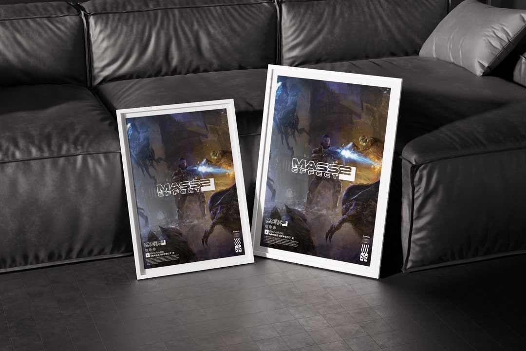 Mass Effect 2 Poster Mass Effect 2 Wall Art Game Poster Atmospheric ...