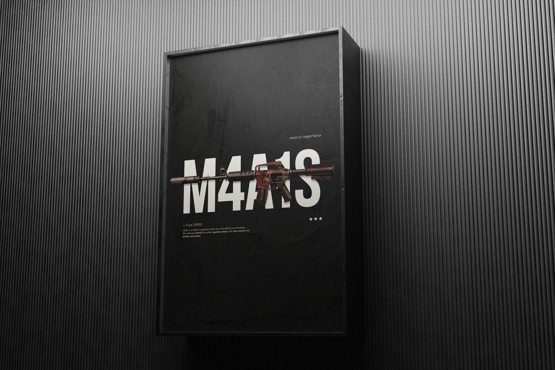 M4A1-S Night Terror Print M4A1-S Night Terror New CS2 Poster Counter ...