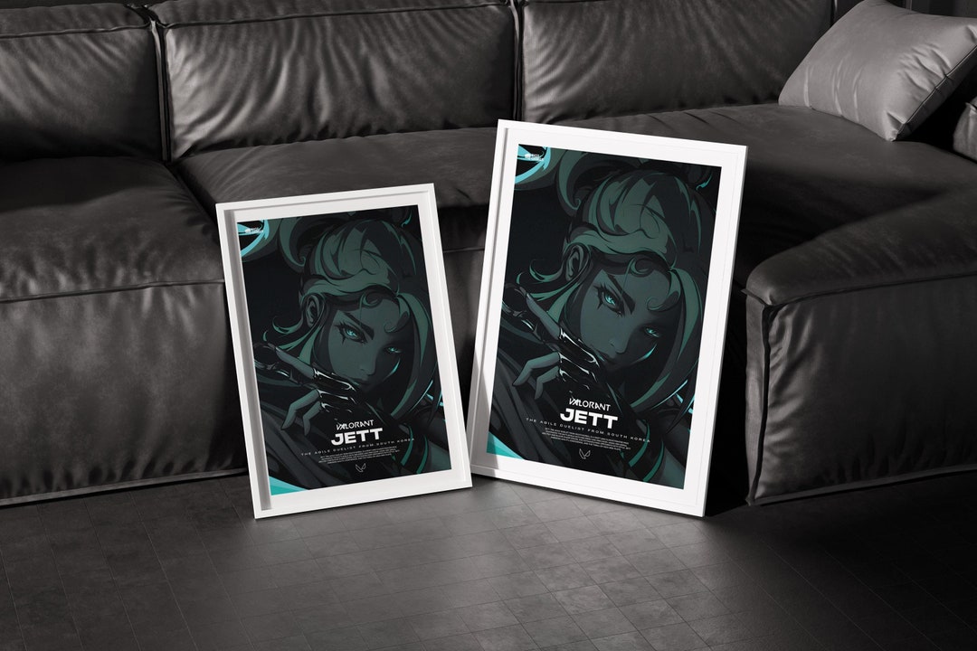 Jett Valorant Poster Valorant Jett Print Valorant Jett Agents Poster ...