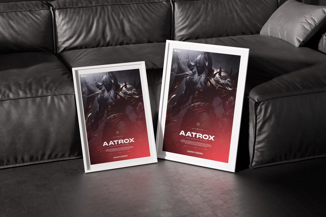 Aatrox Poster Aatrox Print Aatrox Art Poster League of Legend Wall Art ...