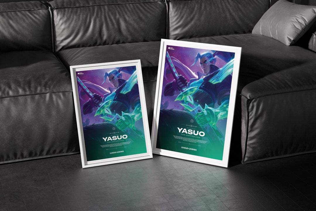 Yasuo Poster Yasuo Print Yasuo Art Poster League of Legend Wall Art Lol ...