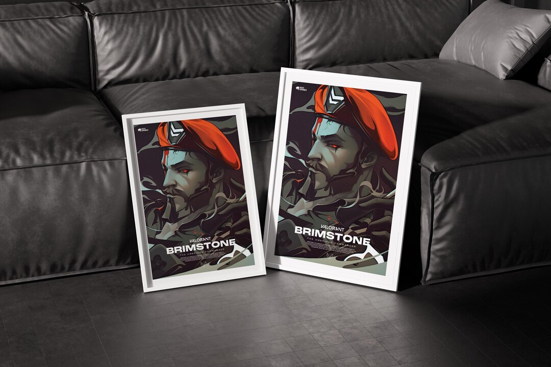 Brimstone Valorant Poster Valorant Brimstone Print Valorant Brimstone ...