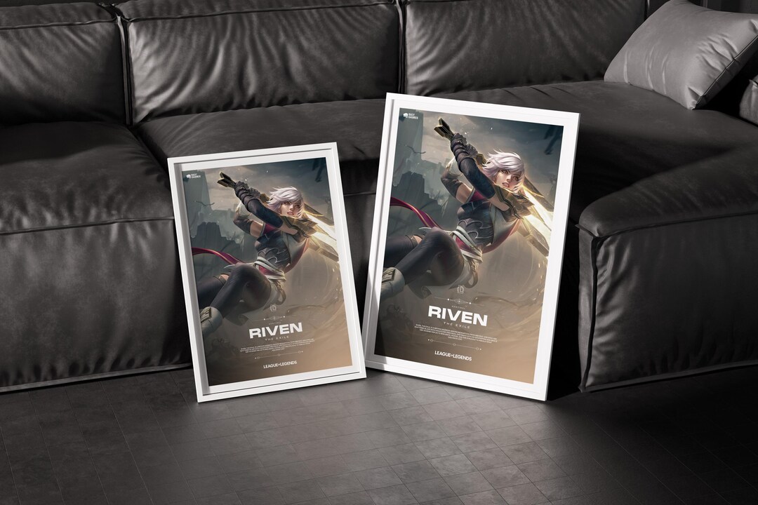 Riven Poster Riven Print Riven Art Poster League of Legend Wall Art Lol ...