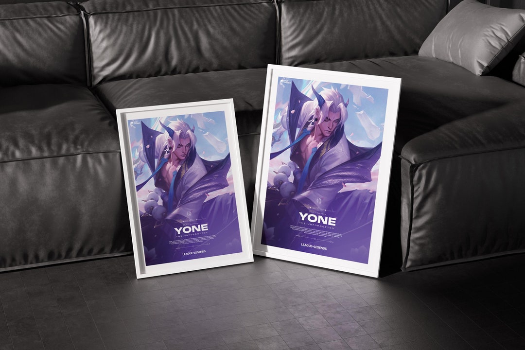 Yone Poster Yone Print Yone Art Poster League of Legend Wall Art Lol ...