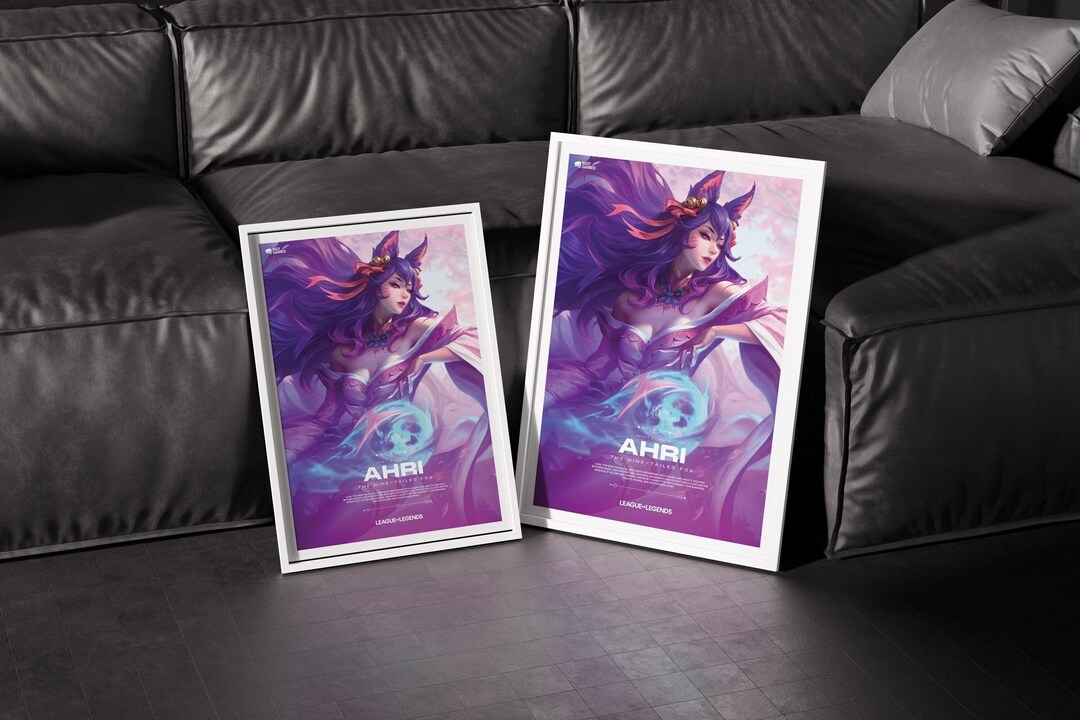 Ahri Poster Ahri Print League of Legend Wall Art Lol Game Art Poster ...