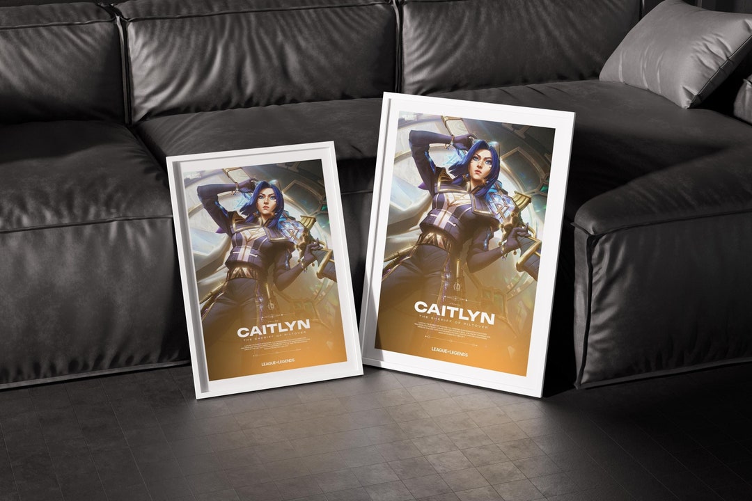 Caitlyn Poster Caitlyn Print Caitlyn Art Poster League of Legend Wall ...