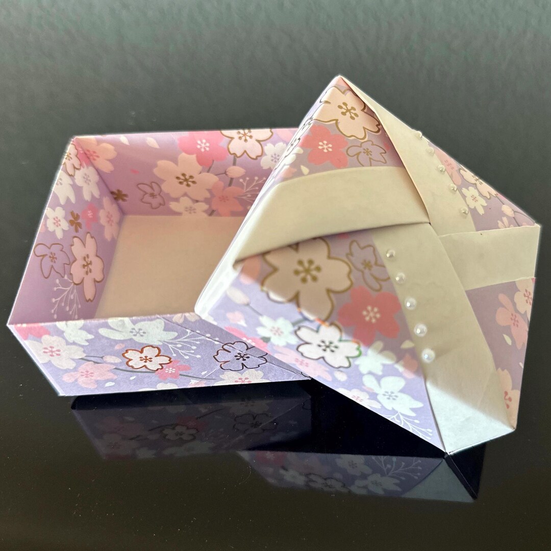 Decorated Origami Gift Box - Etsy
