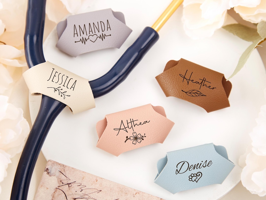 Engraved Stethoscope Tag Leather Stethoscope Name Tag,custom ...