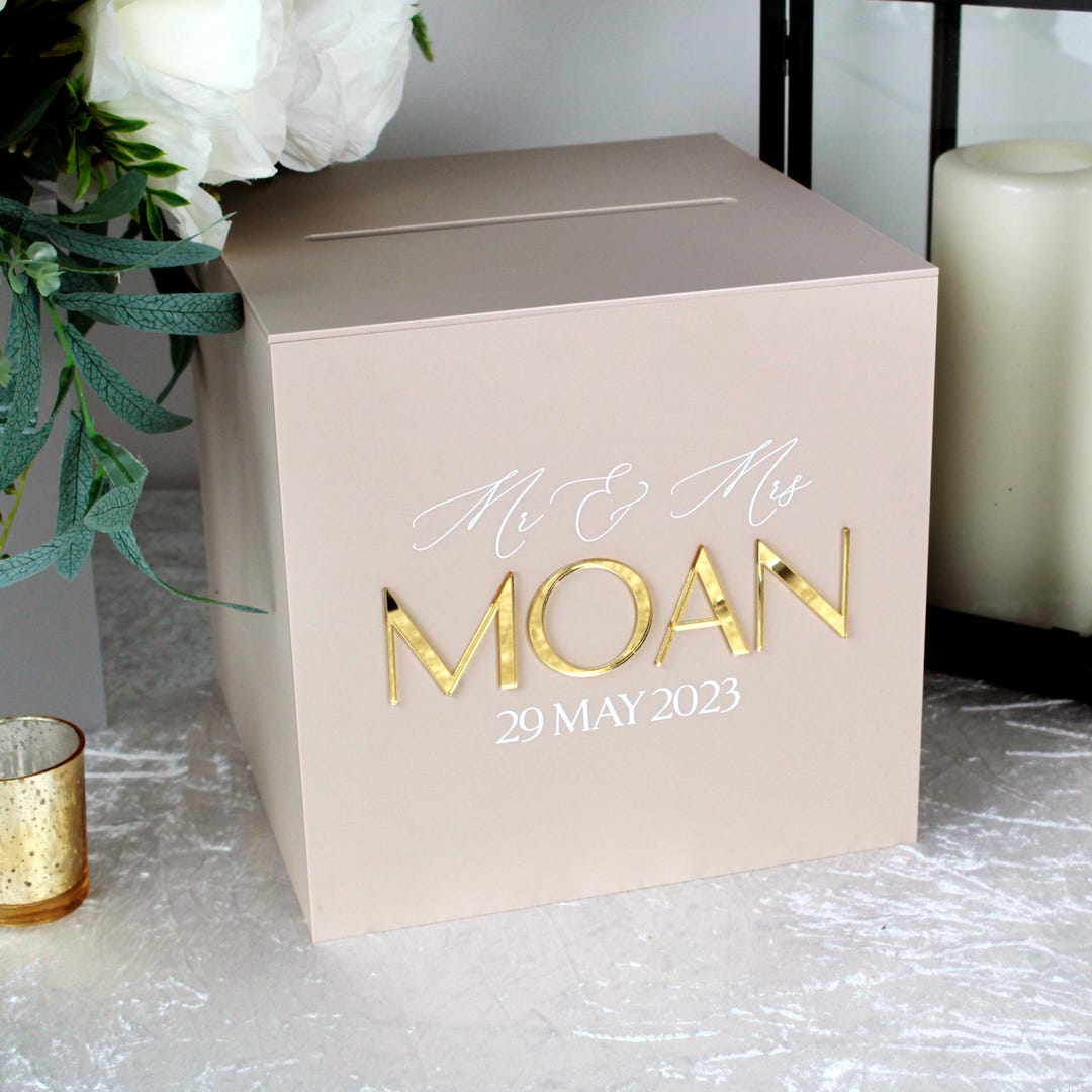 Acrylic Card Box, Wedding Card Box. - Etsy
