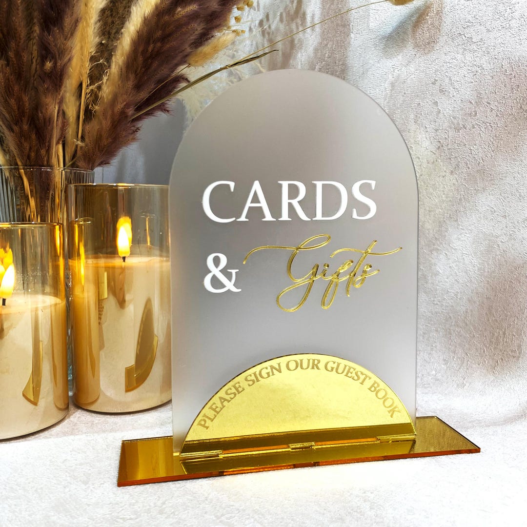 Personalised Acrylic Guest Book Sign, Acrylic Sign With 3D Detailing ...