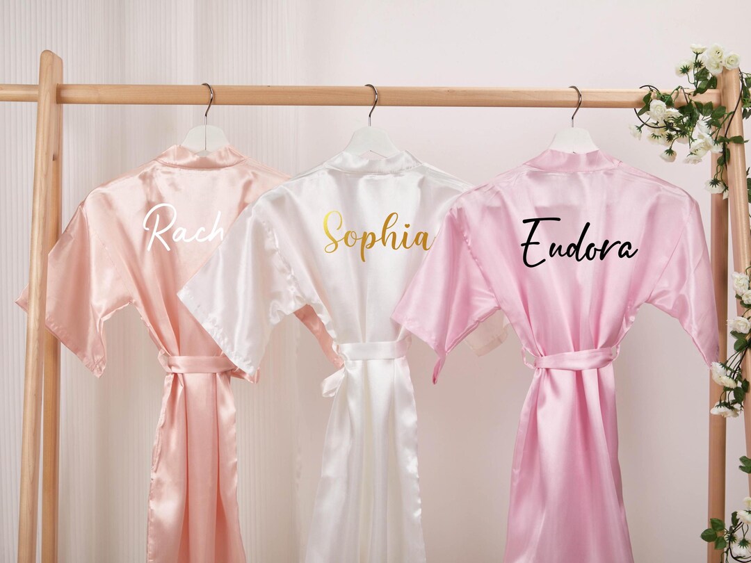 Flower Girl Robe,personalized Kids Robes,sleepover Party Robes,kids ...