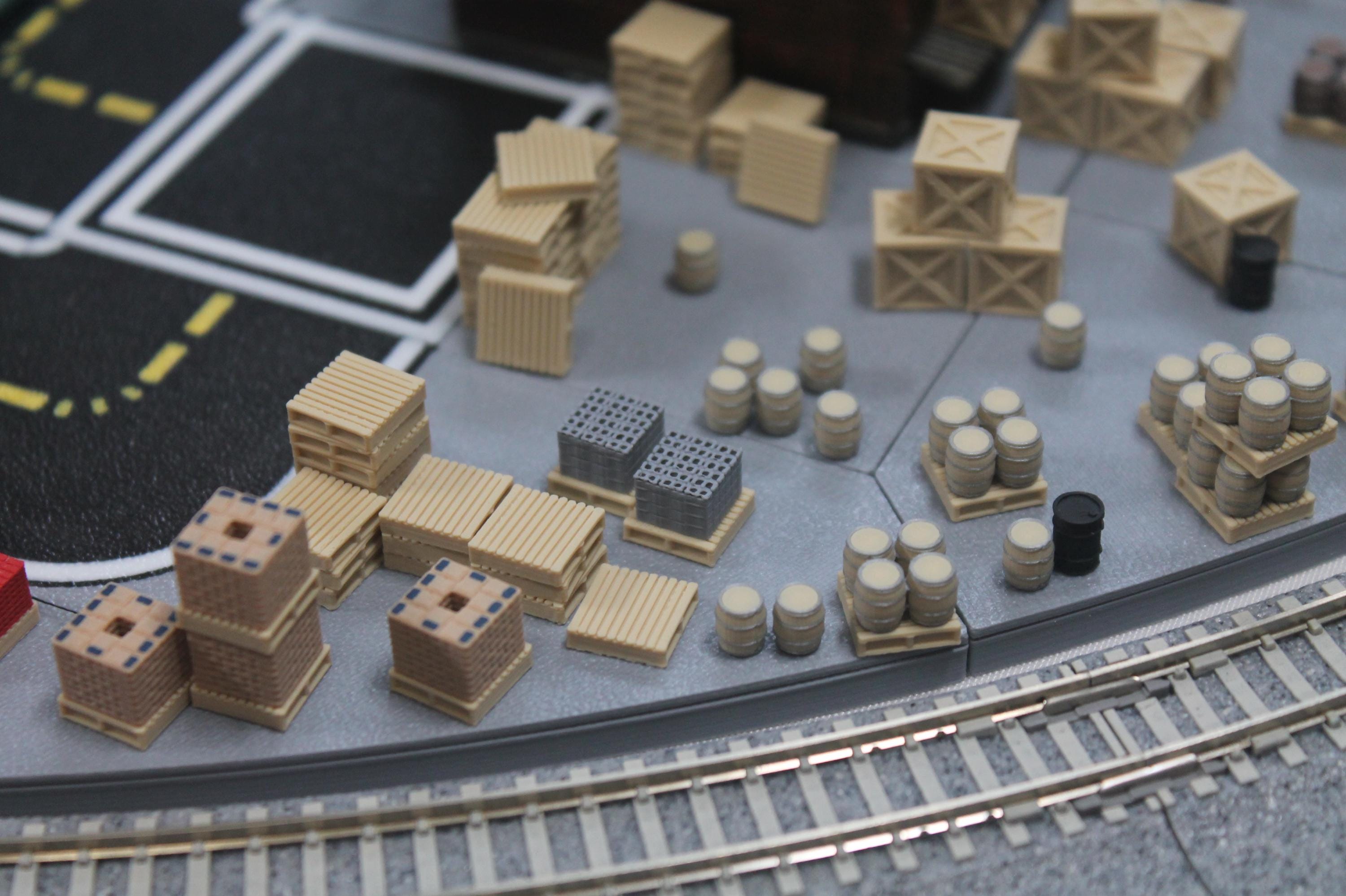 N-scale Cinder Block Pallets - 10 Pieces - Concrete Blocks Industrial ...