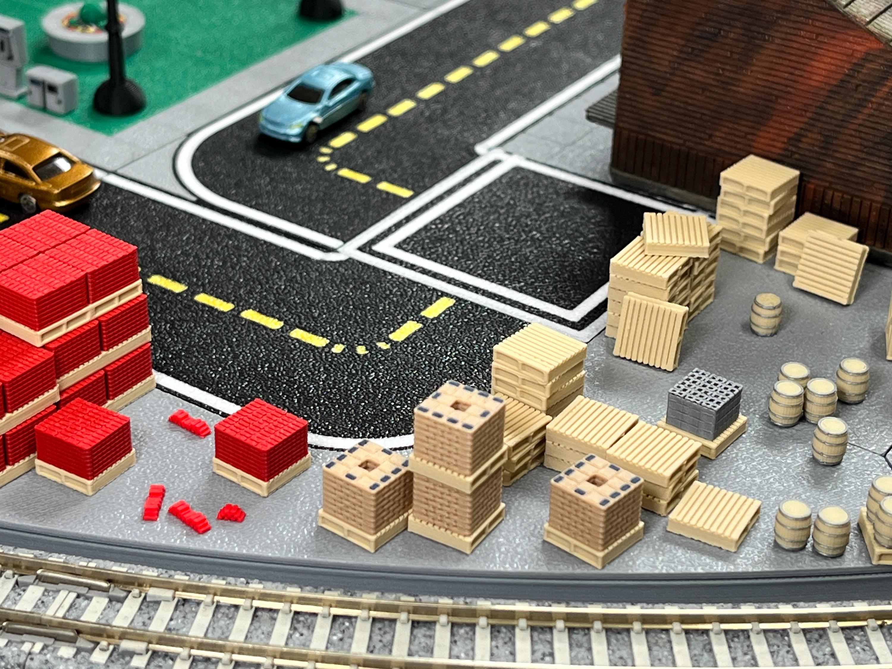 N-scale Cinder Block Pallets - 10 Pieces - Concrete Blocks Industrial ...