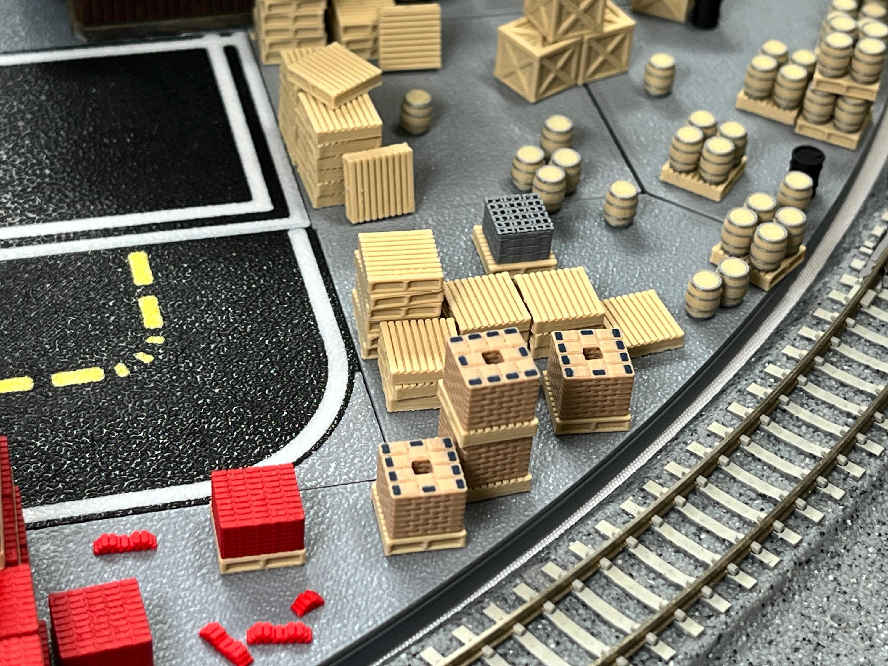 N-scale Cinder Block Pallets - 10 Pieces - Concrete Blocks Industrial ...