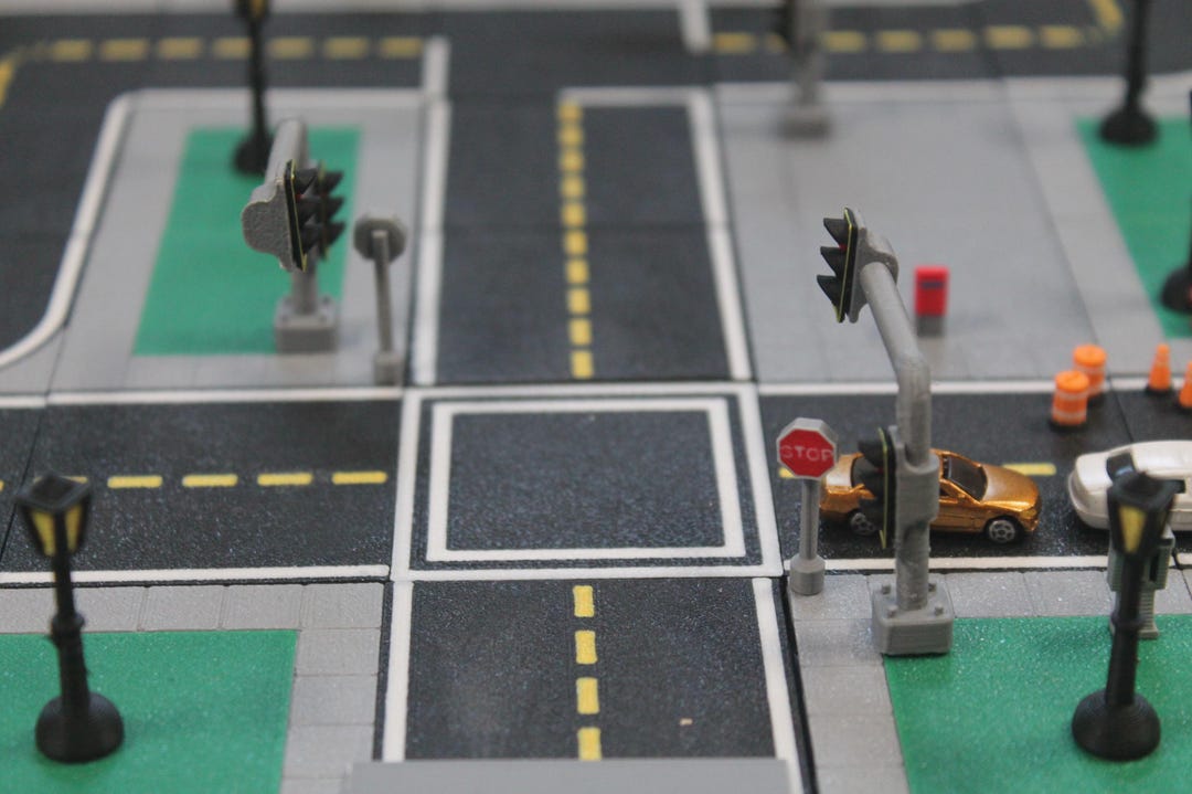 N Scale Stop Signs - 10 Signs -red and White - Miniature Road Signs ...