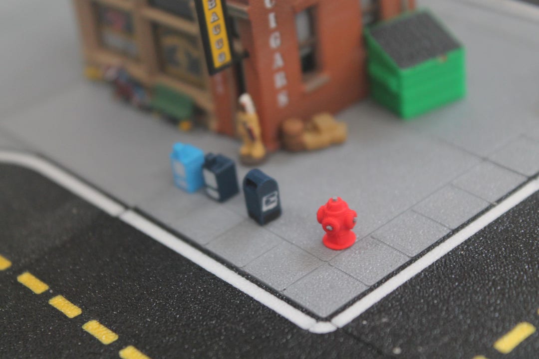 N-scale Fire Hydrant - 10 Pack - Model Railroad Accessories - Printing ...