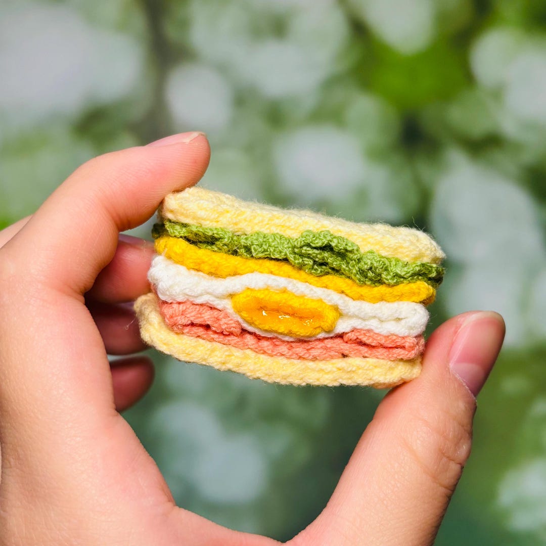 Yummy Sandwich Food Crochet| Cute Gift for Girls| Miniature Sandwich ...