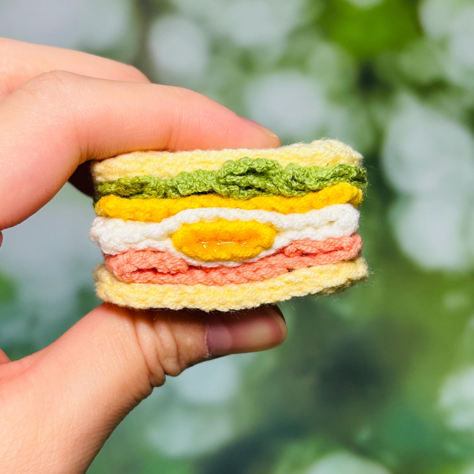 Yummy Sandwich Food Crochet| Cute Gift for Girls| Miniature Sandwich ...