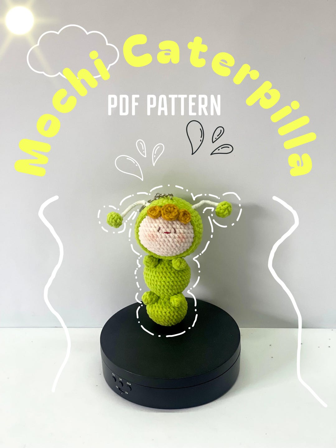 Mochi Caterpilla Crochet Pattern, Amigurumi Animals, PDF Tutorial - Etsy