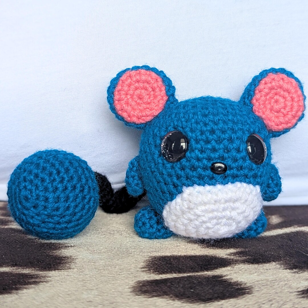 Crochet Pokemon Marill Inspired Plushie - Etsy
