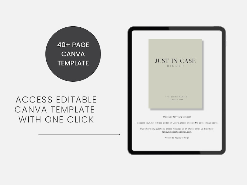 Family Emergency & Medical Binder Canva Template – Emergency ...