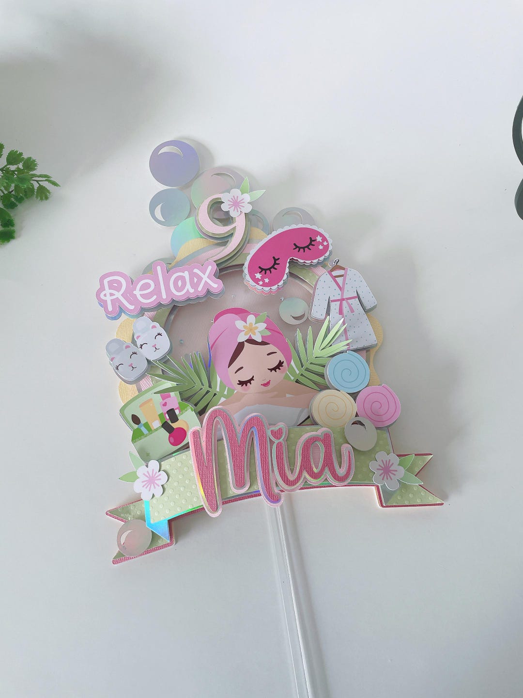 Spa Cake Topper/spa Cake Decoration. Spa Cake Topper - Etsy