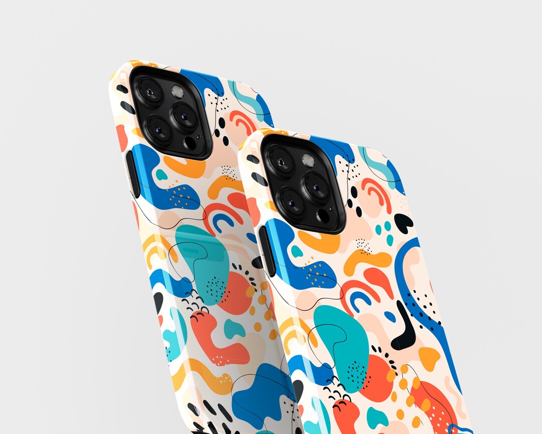Hand Drawn Flat Abstract Shapes iPhone Cover Design for a Unique ...