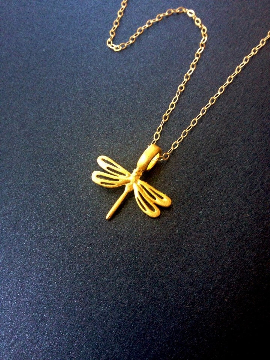 22K Gold Plated Dragonfly, Inspirational, Bridesmaids, Valentine, Gold ...