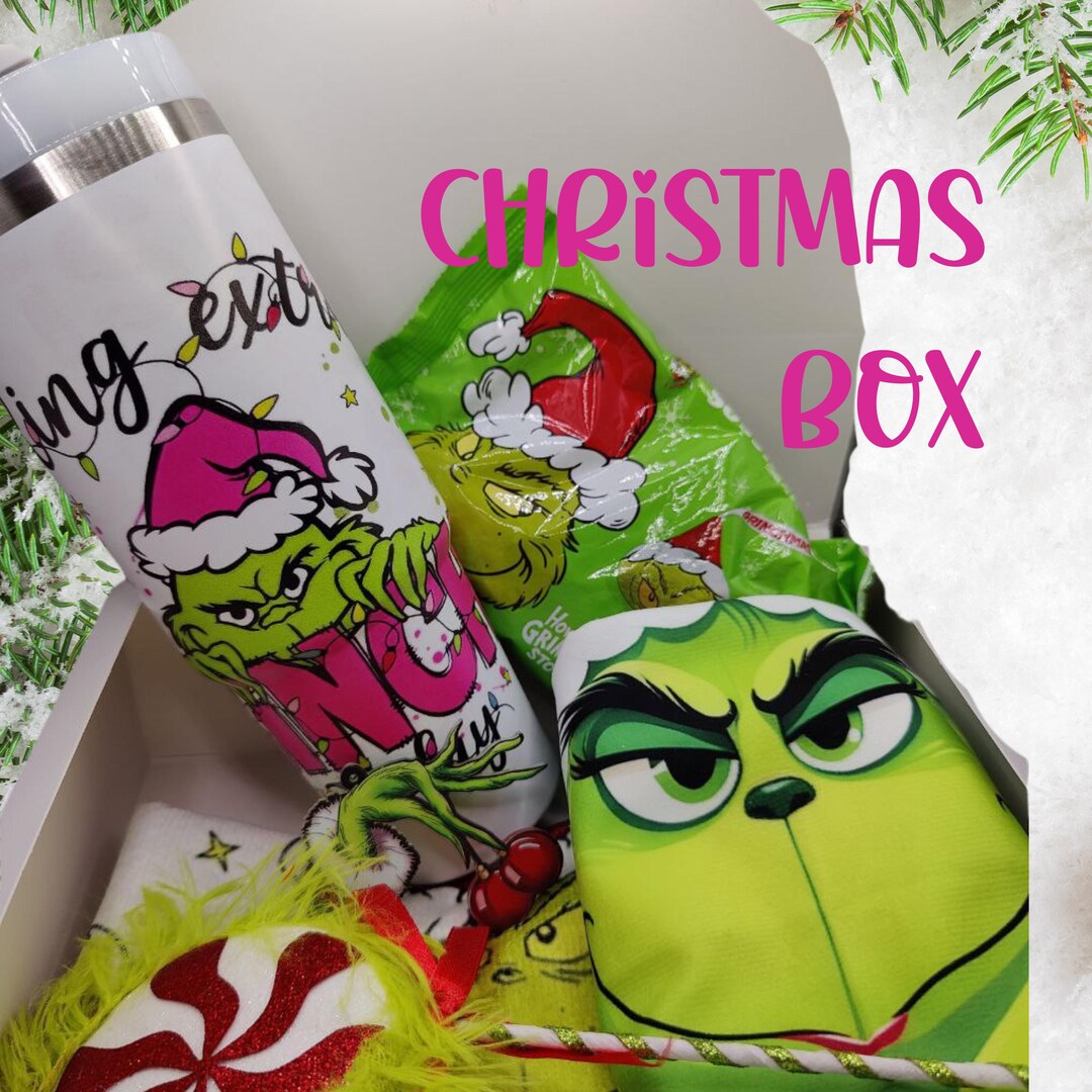 Grinch Box, Grinch Gift Box, Christmas Gift Box, New Year Gift Box ...
