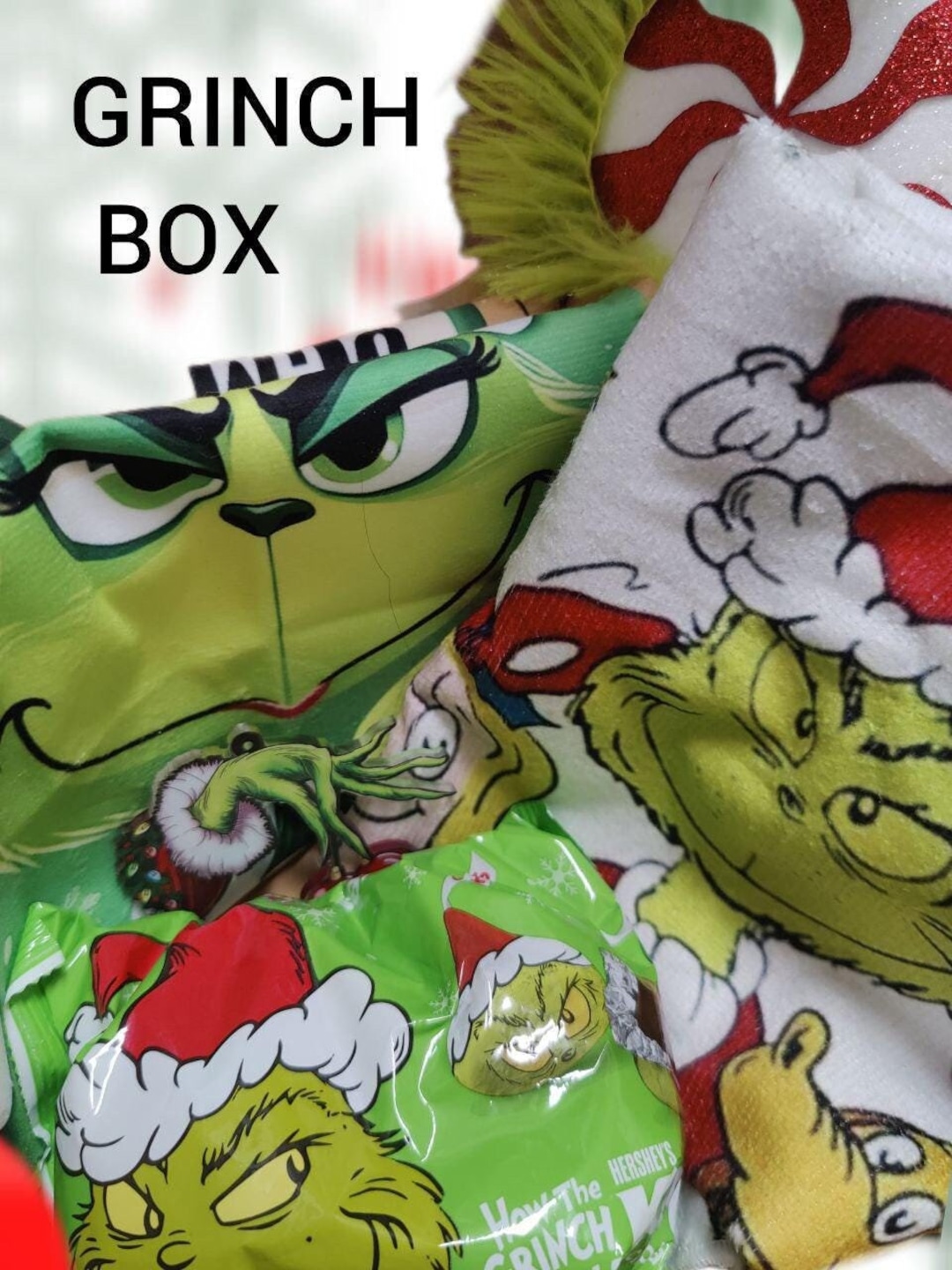 Grinch Box, Grinch Gift Christmas Box, Christmas Gift Box, New Year ...
