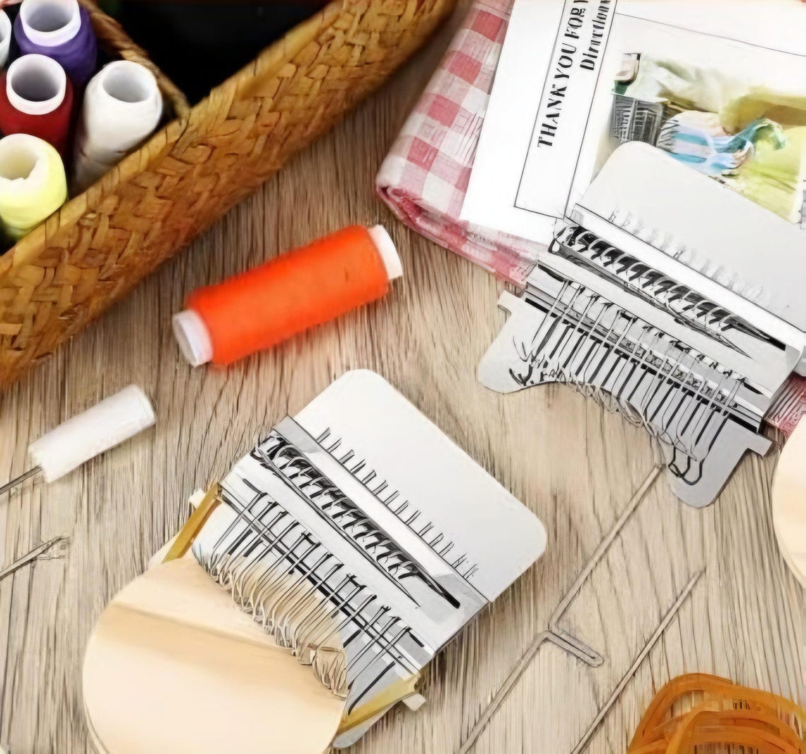 Small Darning Loom Kit, Speedweve Knitting Machine Kit, Durable Darning ...