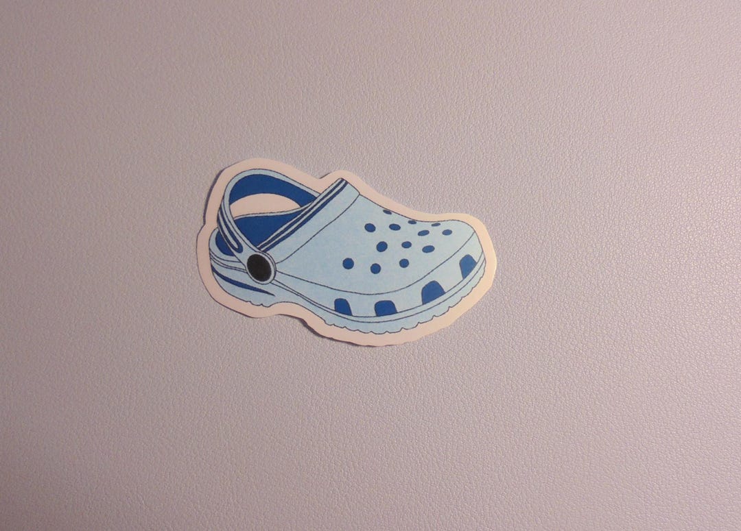 Blue Crocs Sticker Decal - Etsy