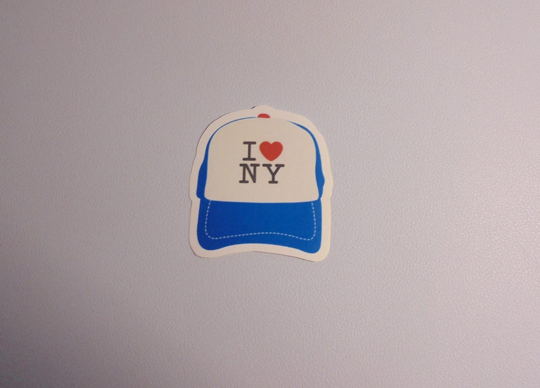 I Love NY Hat Sticker Decal - Etsy