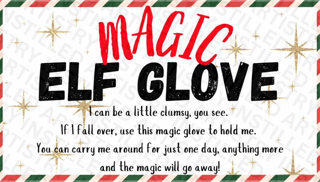 Elf on the Shelf - Magic Glove! - Etsy