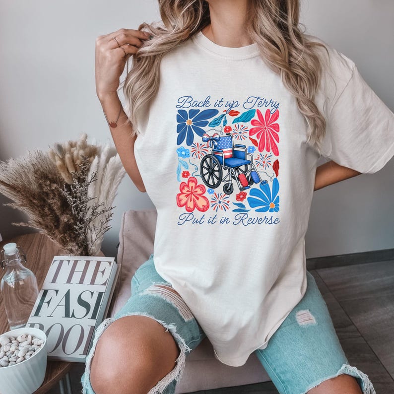 Back It up Terry Patriotic Tee | Funny 4th of July Shirt - Etsy