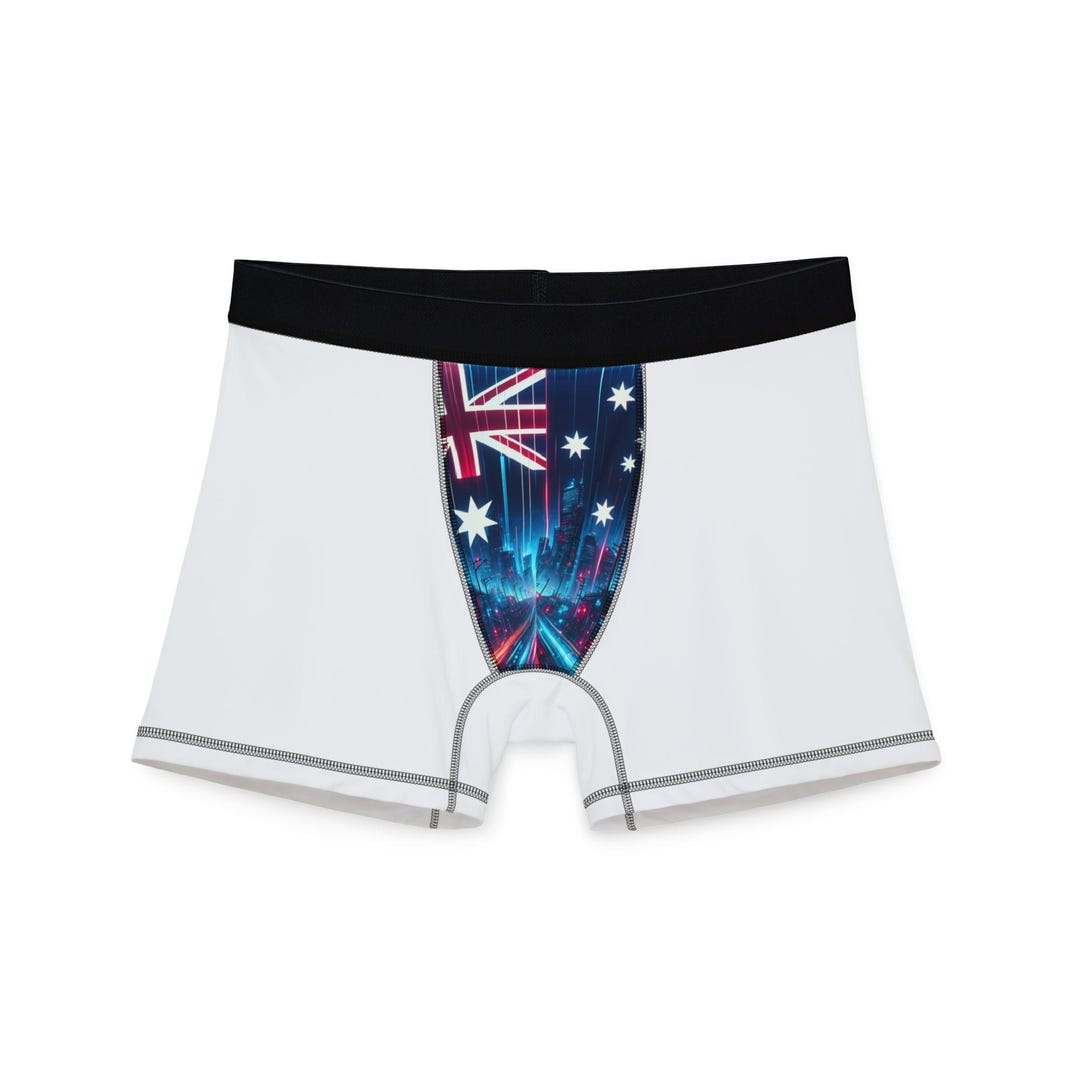 Australia Boxers - Australian Flag Print Men's Boxers, Down Under Boxer ...