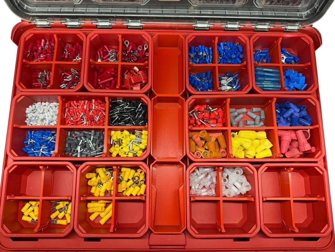 13-piece Milwaukee PACKOUT Low Profile Bin Dividers 3D Printed ...