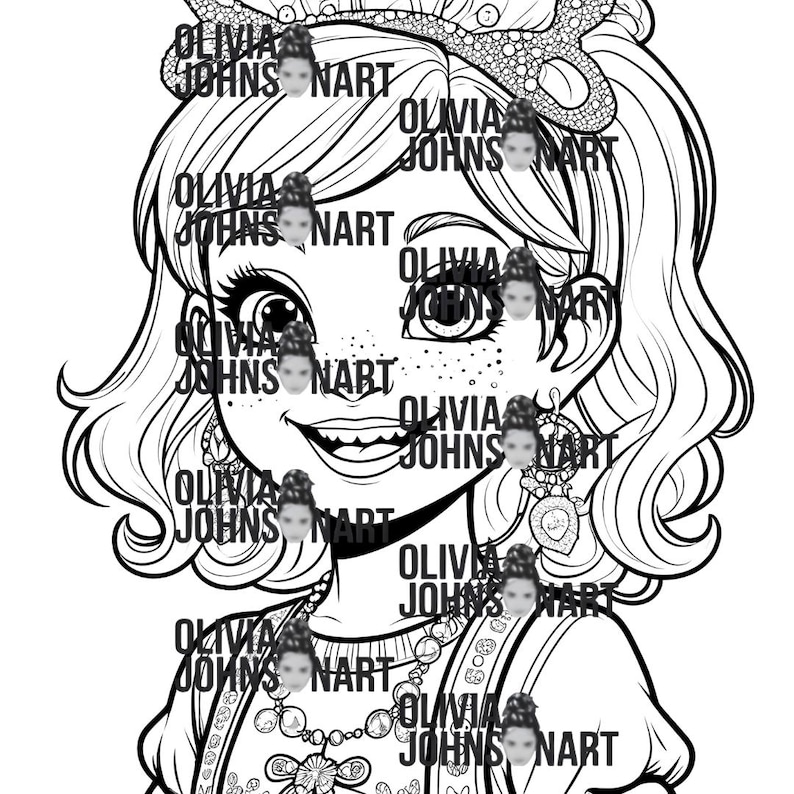 Kawaii Decora Girls Coloring Book - Etsy