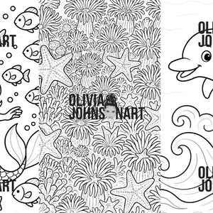 Under the Sea Adventures Coloring Book - Etsy