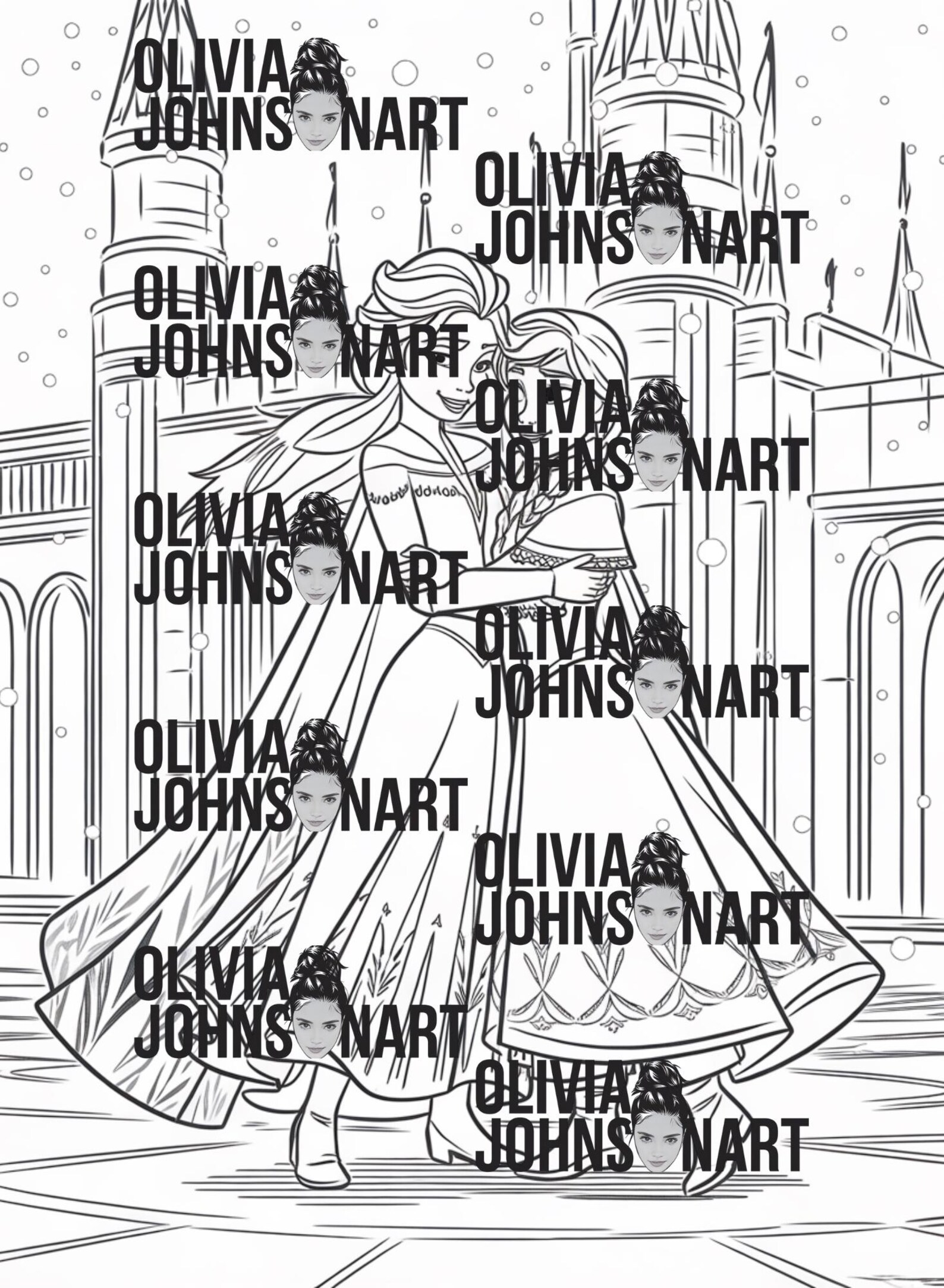 Elsa Ice Palace Magic Coloring Book - Etsy