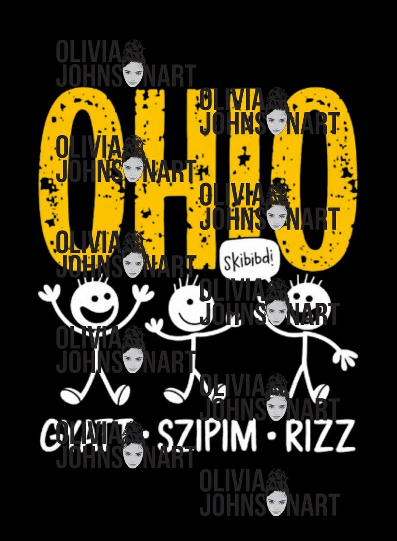 Ohio Skibidi Gyatt Rizz Shirt Design - Etsy