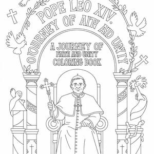 Pope Leo XIV A Journey of Faith and Unity Coloring Book - Etsy