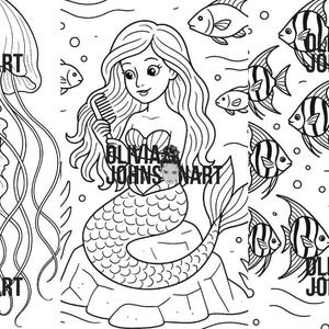 Under the Sea Adventures Coloring Book - Etsy