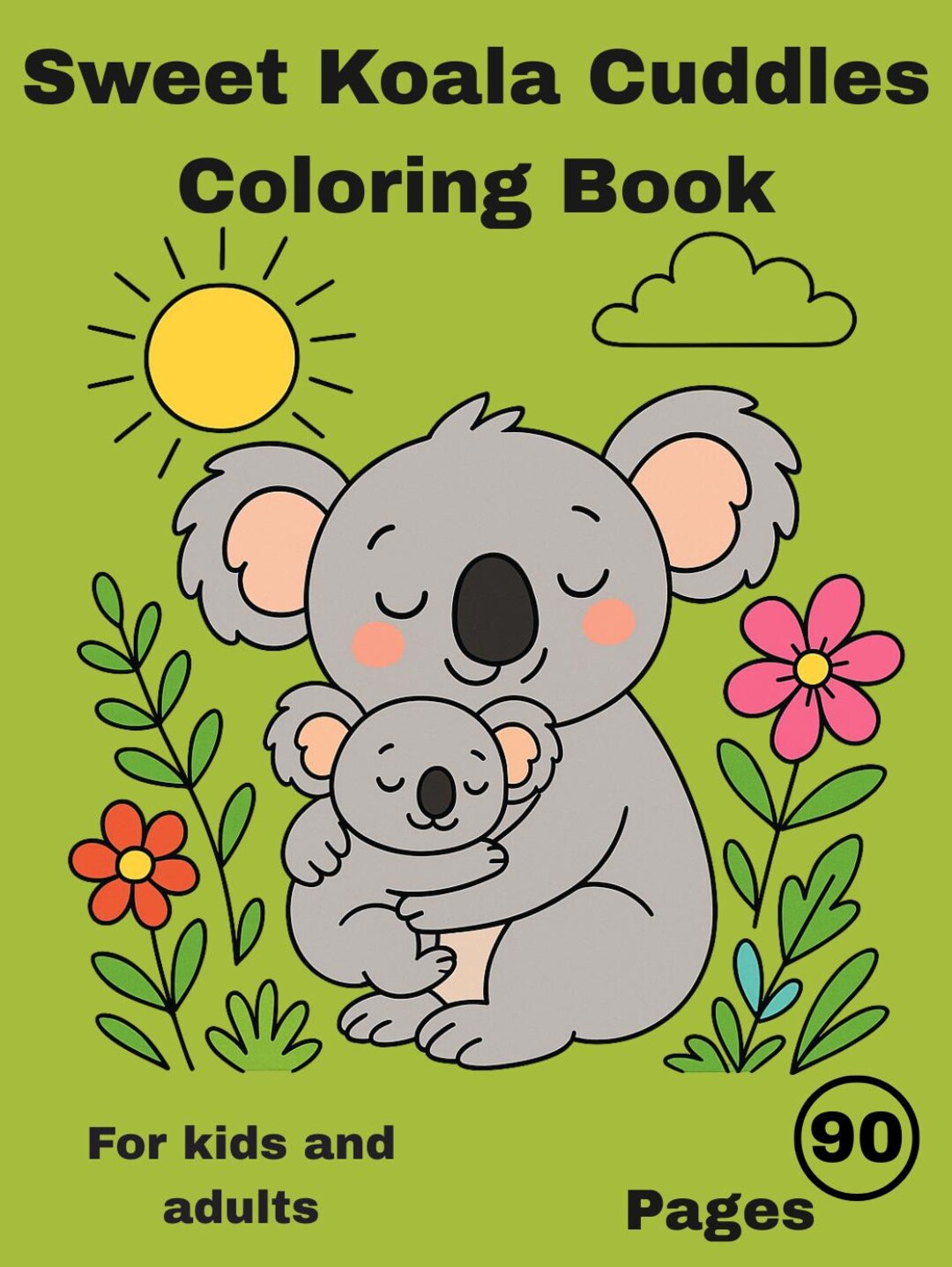 Sweet Koala Cuddles Coloring Book - Etsy