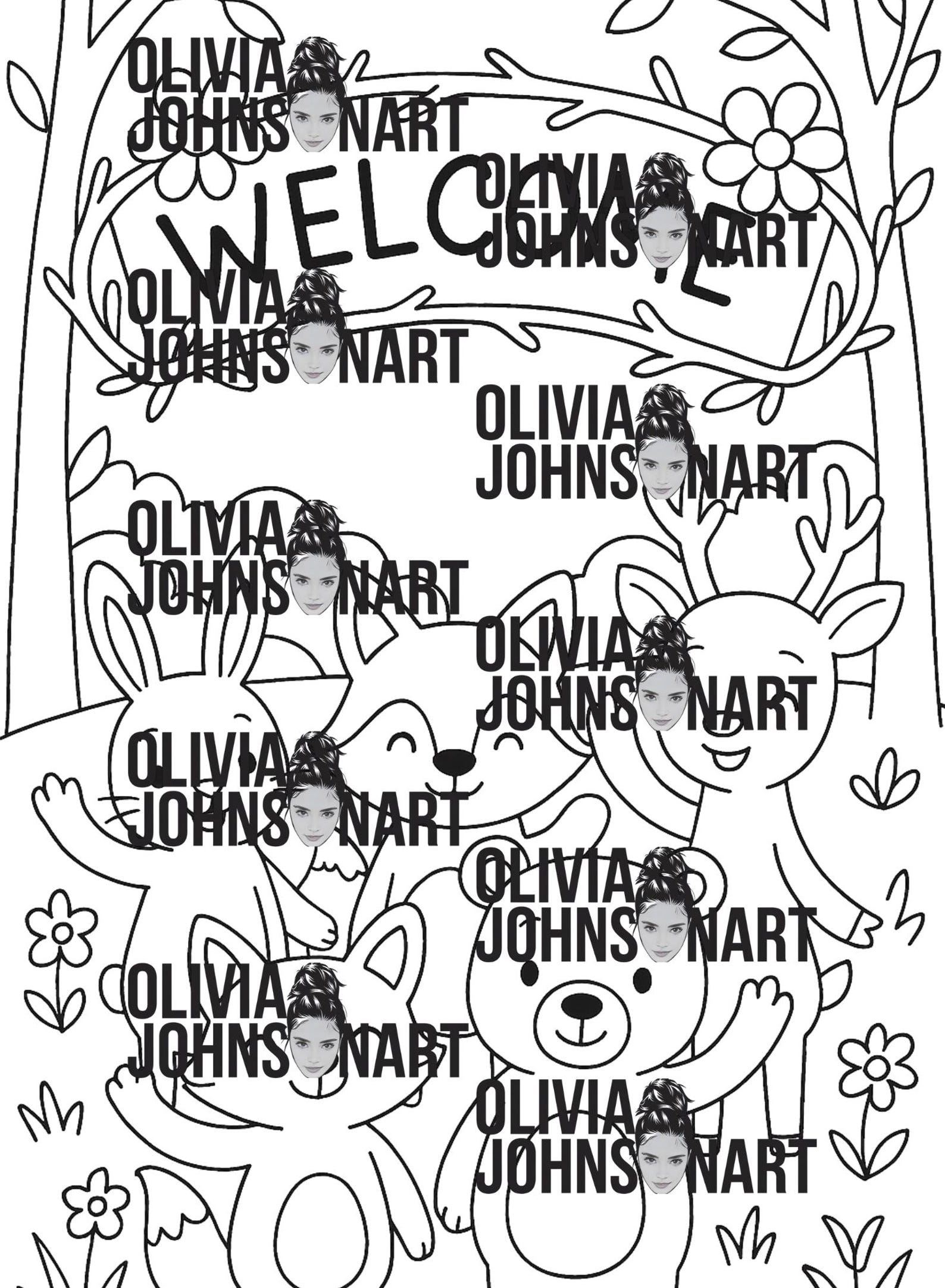 Forest Friends Picnic Adventure Coloring Book - Etsy
