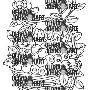 Berry Sweet Coloring Book - Etsy