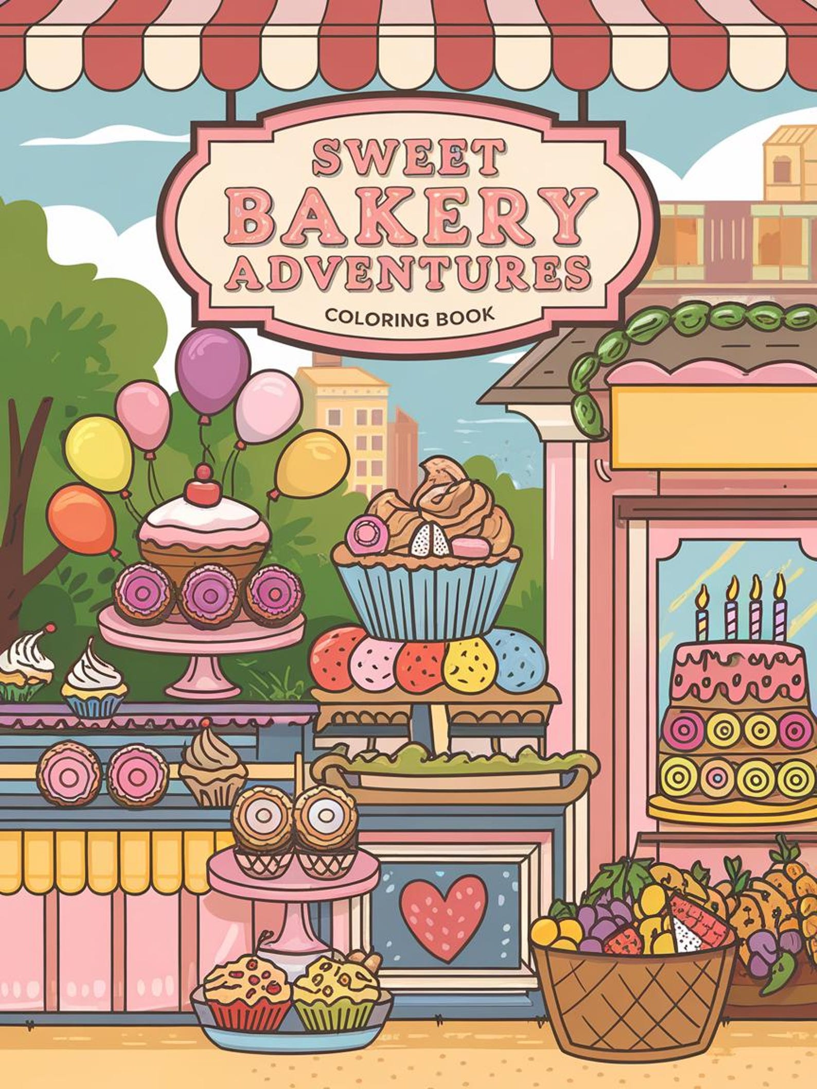 Sweet Bakery Adventures Coloring Book - Etsy