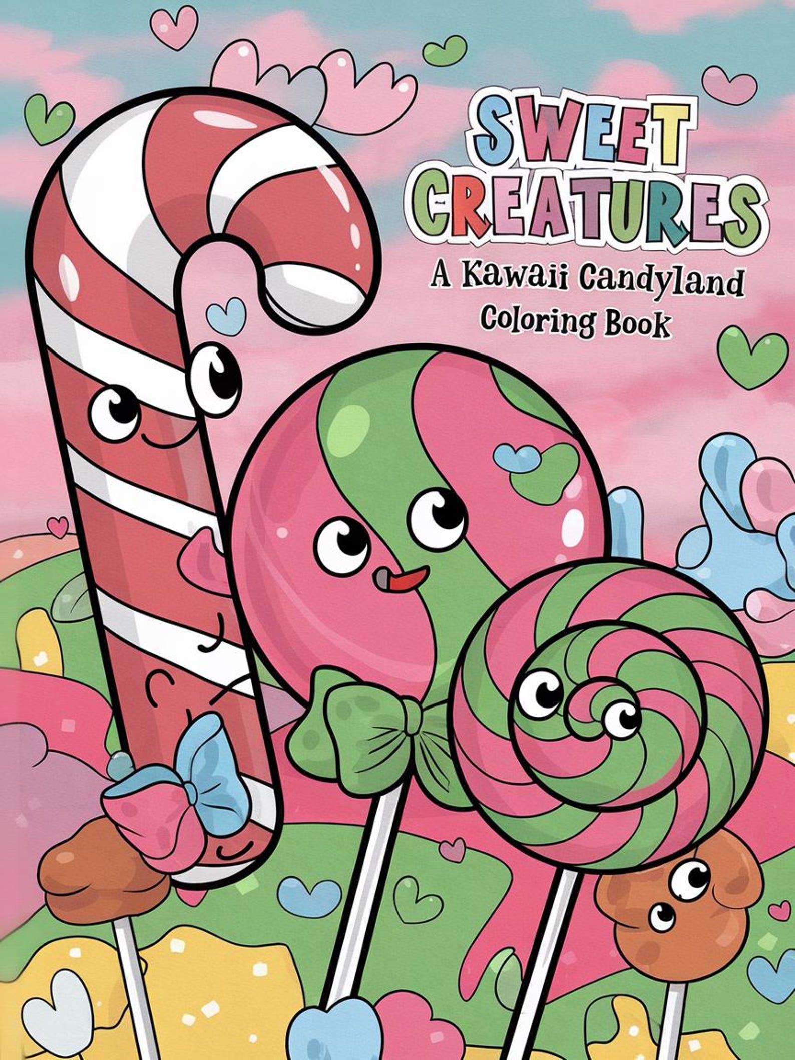 Sweet Creatures A Kawaii Candyland Coloring Book - Etsy